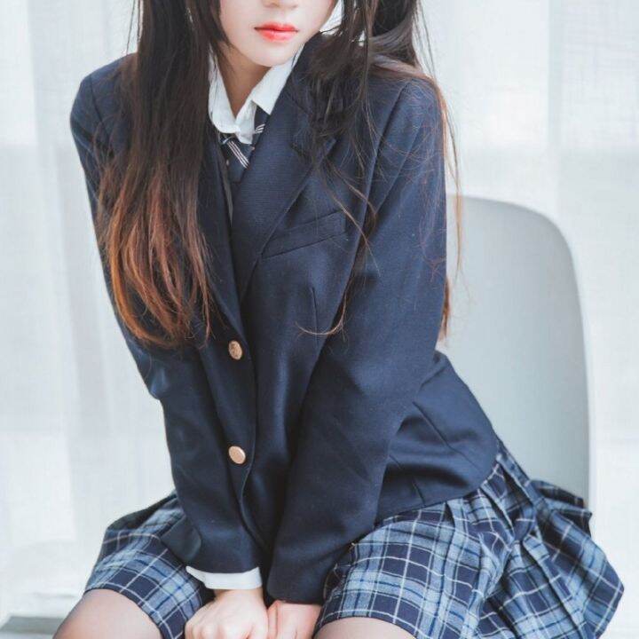 Original JK Suit Jacket Women's Made in Japan College Style for Schools Brown Formal Wear Skirt ...