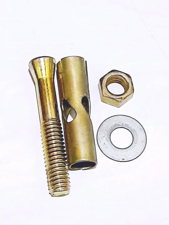 PAKET (10 PCS) DYNABOLT ATAU SKRUP BESI DINDING 10X50MM,WARNA UCP ...