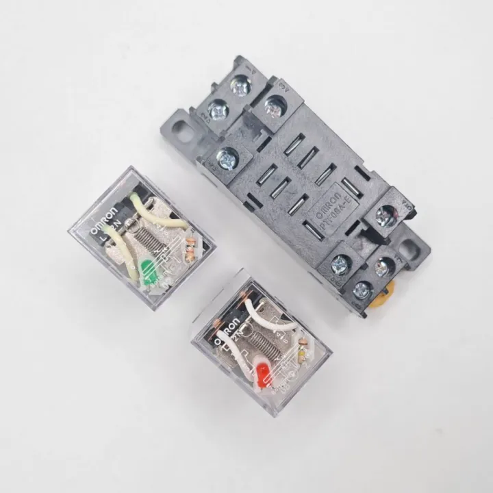 ได้ทั้งชุด RELAY OMRON LY2N มีไฟ 12vdc 24vdc 220vac 12vac 24vac | Lazada.co.th