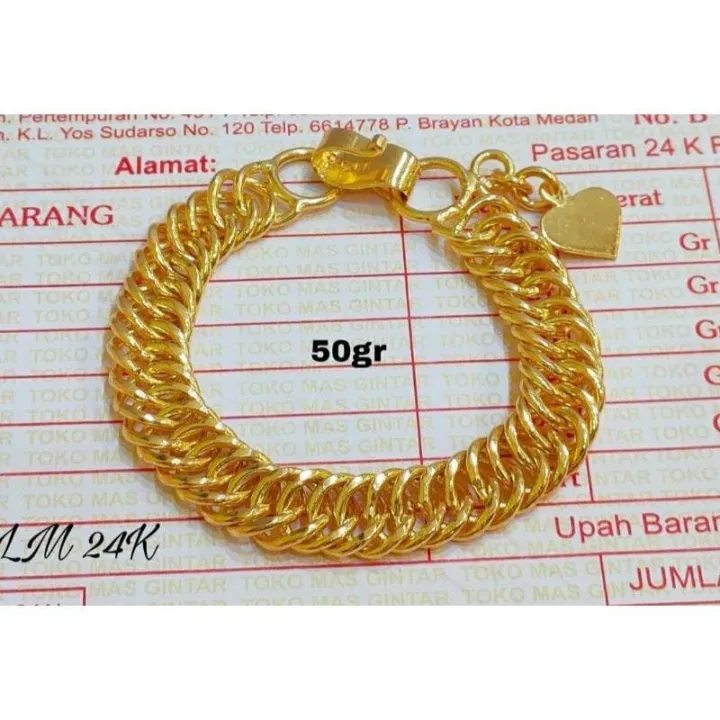 VIRALLLL..... GELANG LAPIS EMAS 24K TERBUAT DARI UANG COIN 1991 | Lazada Indonesia