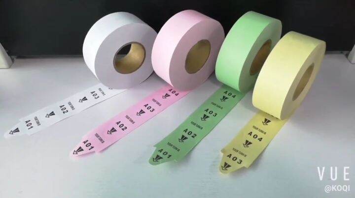 Digit Ticket Roll for Queueing System White Ticket Paper Roll for ...