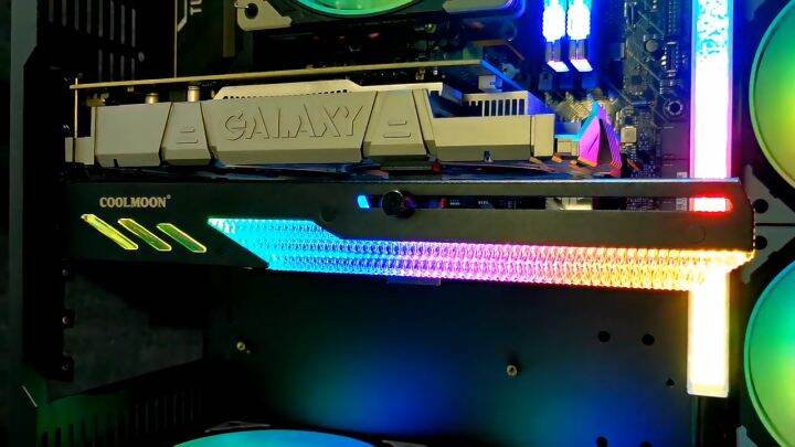 Coolmoon ARGB Graphic Card Horizontal Adjustable Support 5V3Pin ARGB ...