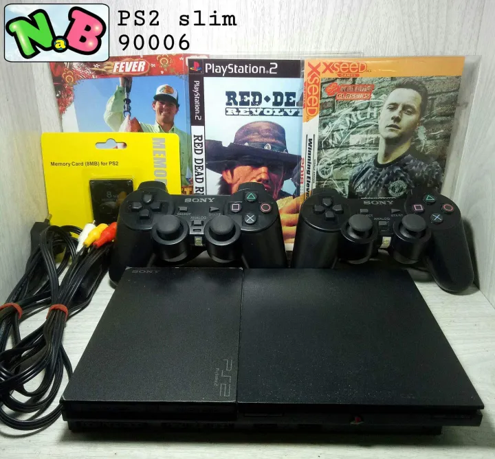 PS2 รุ่น90006 ชุดเครื่องเล่นเกมส์ เล่นได้ทั้งแผ่นก๊อปและแท้ พร้อมเล่น | Lazada.co.th
