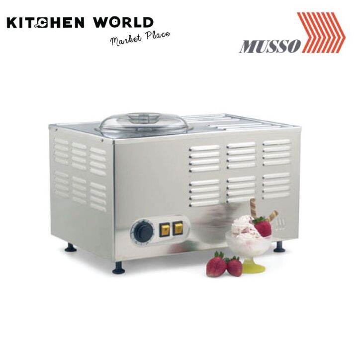 Musso Stella Ice Cream Machine 300 Watts. 1.5 Litre / เครื่องทำไอศกรีม ...