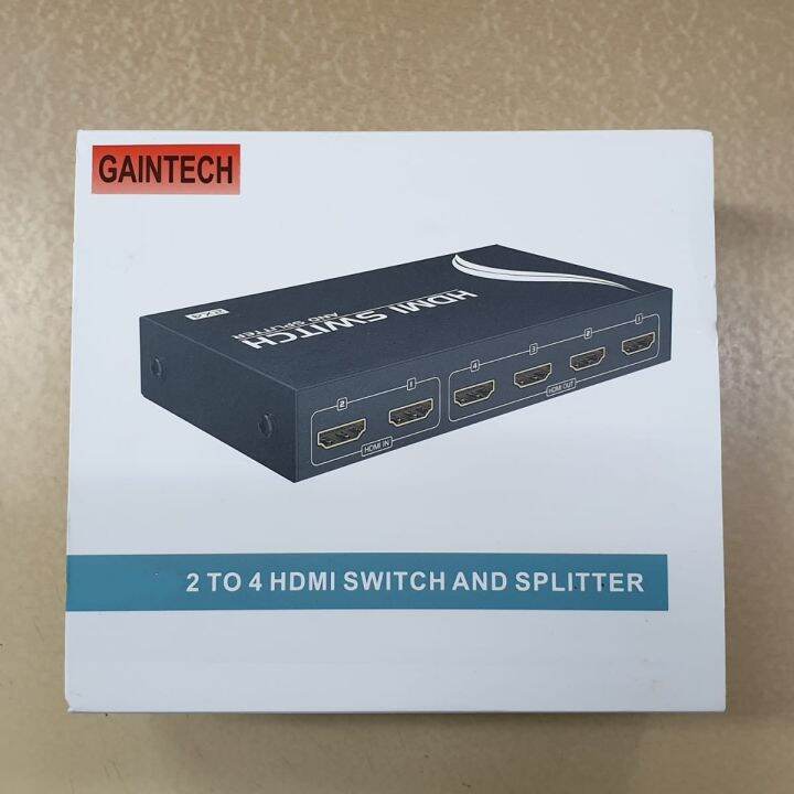 GAINTECH 2 IN TO 4 OUT HDMI SWITCH & SPLITTER | Lazada Indonesia