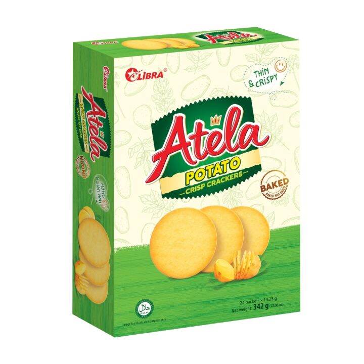 Bánh Atela Cracker khoai tây giòn 342g | Lazada.vn