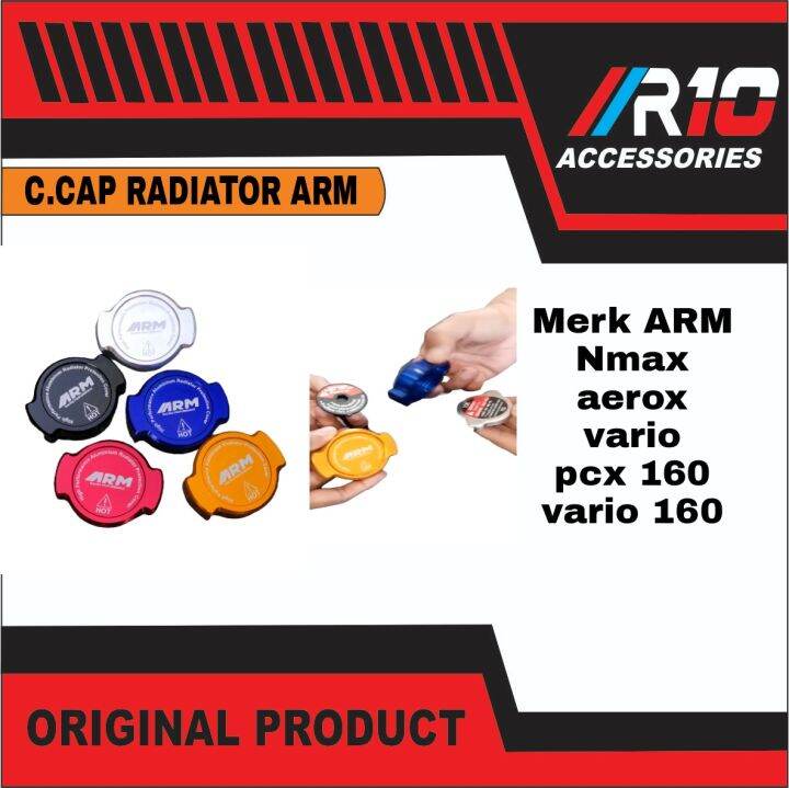 RADIATOR CAP TUTUP RADIATOR ARM FULL CNC NMAX AEROX PCX VARIO CBR ...