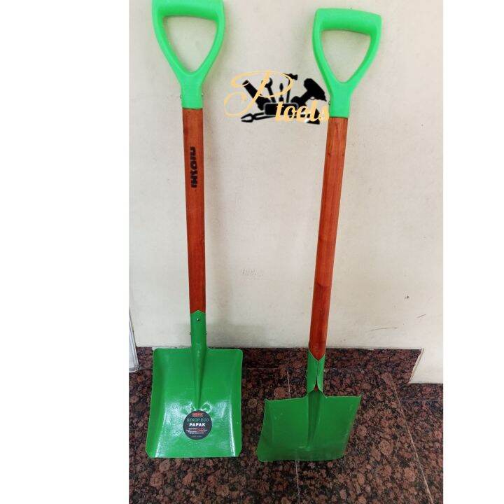 Sekop Pasir Gagang Kayu HIOSHI Tipe ECO | Lazada Indonesia