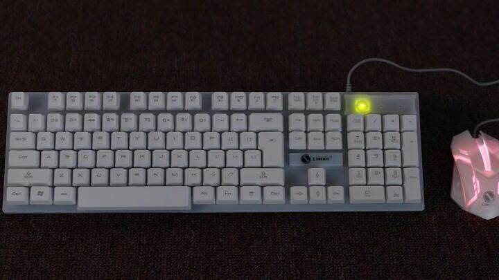 XD Keyboard set 104 keys Rainbow Gaming USB Wired Keyboard colorful ...