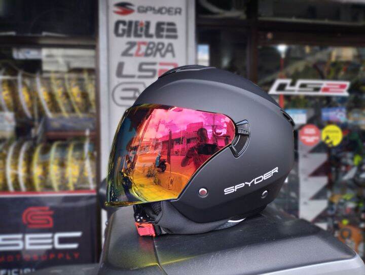 Spyder ZYLON Halfface Dual visor + FREE Clear visor | Lazada PH
