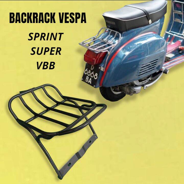 Backrack rak belakang vespa super sprint vbb model minimalis | Lazada ...