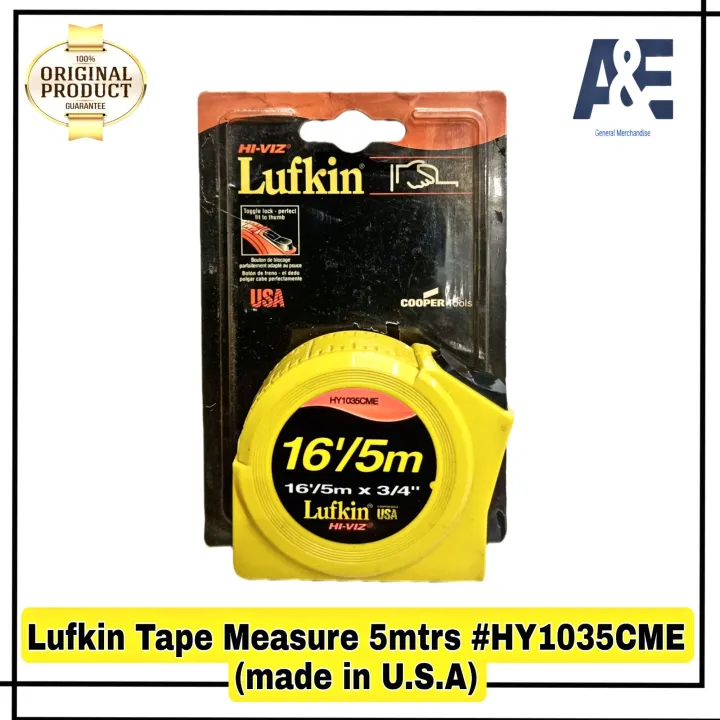Lufkin Tape Measure 5mtrs/16ft. # HY1035CME (made in u.s.a) | Lazada PH