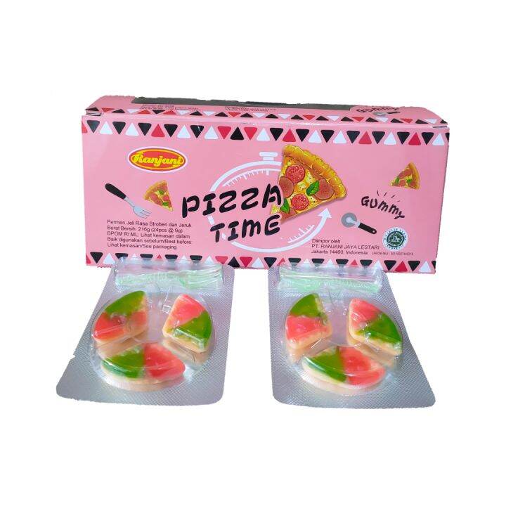Yupi Pizza Permen jeli bentuk pizza isi 24pcs | Lazada Indonesia