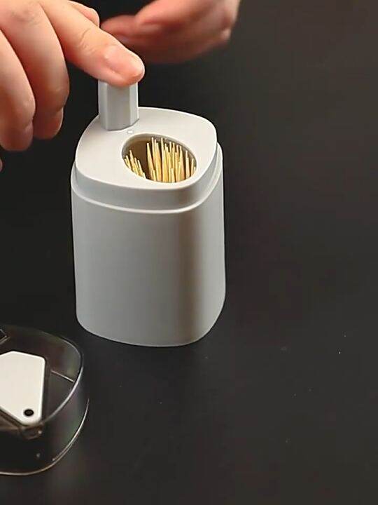 Automatic Toothpick Box Press Type Toothpick Container Portable ...