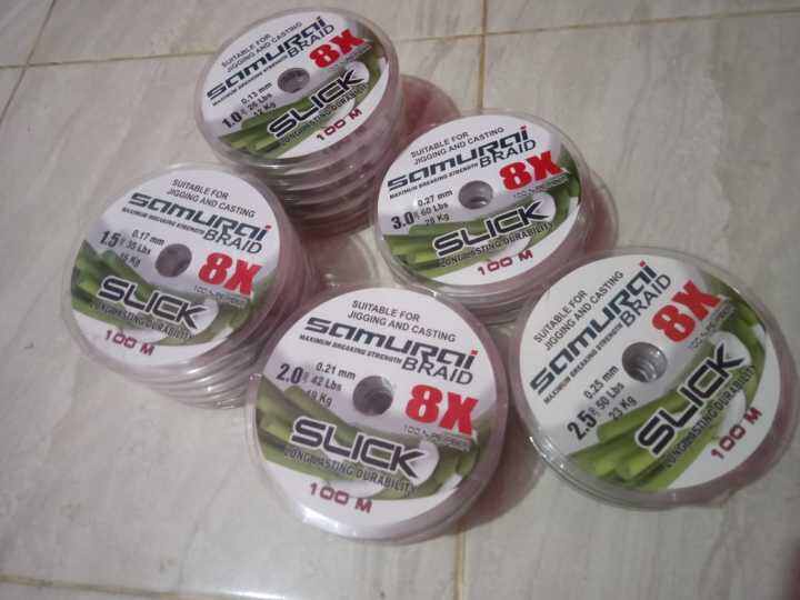 benang PE samurai Braid X8 untuk mancing | Lazada Indonesia