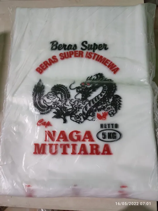 Plastik beras 5 kg cap Naga Mutiara isi 100 lembar (HD) | Lazada Indonesia