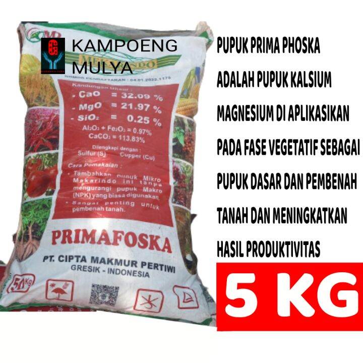 PUPUK NPK PRIMA PHOSKA 1KG 5KG PUPUK DASAR DAN PEMBENAH TANAH PUPUK ...