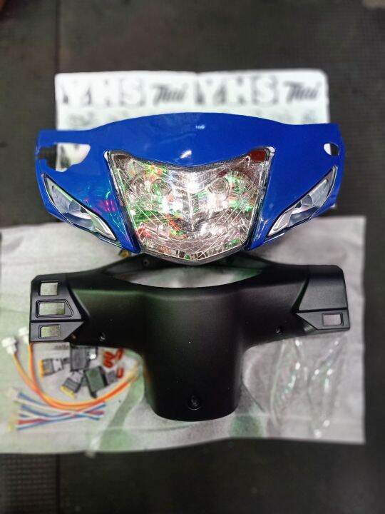 WAVE 100 HEADLIGHT ASSY (DISC BRAKE) blue | Lazada PH