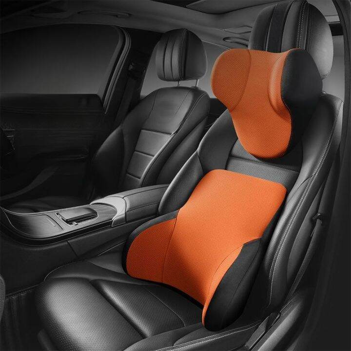 Memory Cotton Car Neck Pillow Car Seat Pillow Support Auto Lumbar ...
