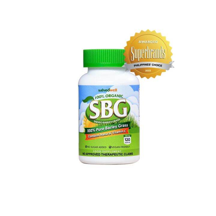 SBG Capsules | 500mg | 120s - 100% Pure and Organic Barley Grass ...