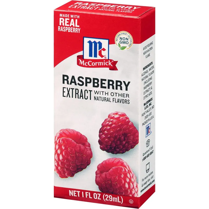 Mccormick raspberry extract แม็คคอร์มิค กลิ่นราสเบอร์รี่ 29 ml. ธรรมชาติ 💯% 🇺🇸 | Lazada.co.th