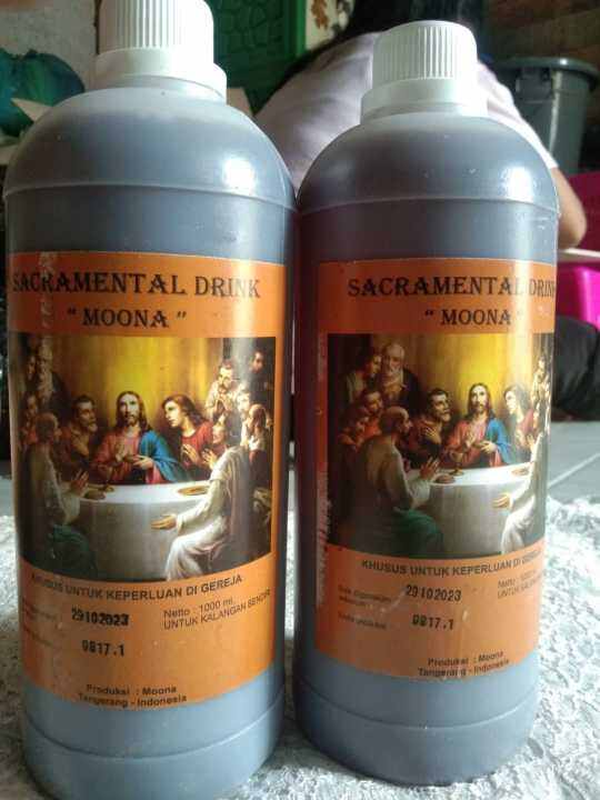 ANGGUR PERJAMUAN KUDUS MERK MOONA 1 LITER | Lazada Indonesia