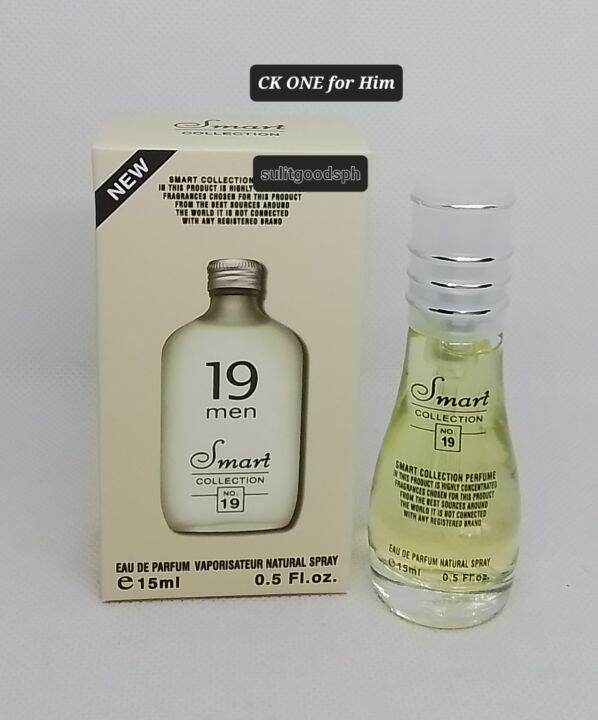 SMART COLLECTION PERFUME NO. 19 FOR MEN 15 ML EDP | Lazada PH