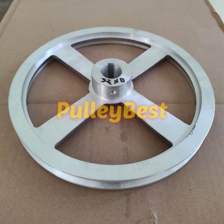 Pulley pully 10 inch as 25 mm jalur B1 / poly pully alumunium | Lazada ...