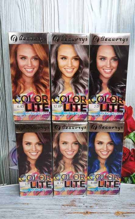 Beauvrys Color Lite Hair Color Cream Permanent / Pewarna Rambut - 120ml ...