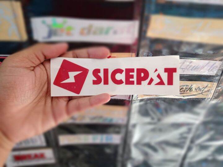 sticker logo Sicepat cutting stiker motor mobil helm | Lazada Indonesia