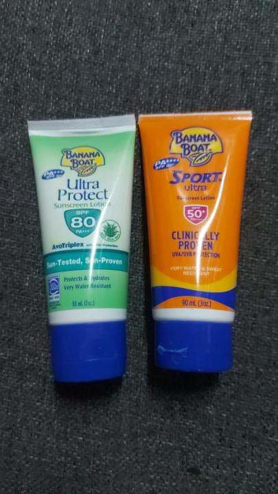 Banana Boat Ultra Protect Sunscreen Lotion Spf80 90ml | Lazada PH
