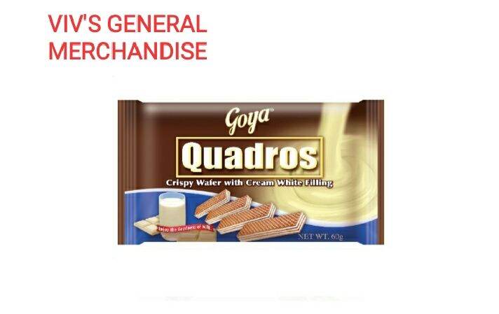 Goya Quadros Crispy Wafer White Filling ( 60g ) | Lazada PH