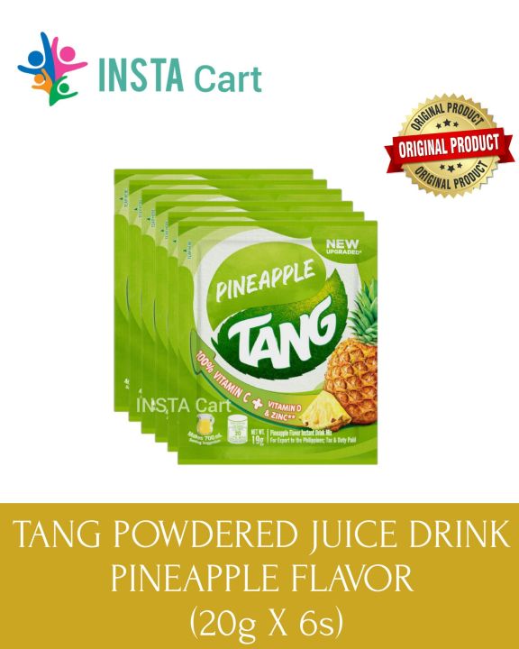 TANG PINEAPPLE FLAVOR POWDERED JUICE DRINK (20g X 6s) SACHET | Lazada PH