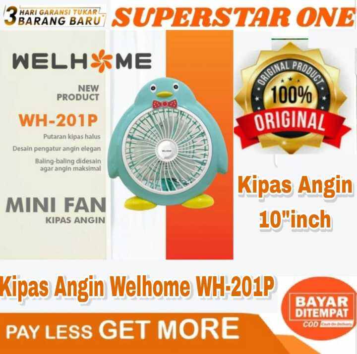 Welhome Kipas Angin WH-201P 10inch Kipas Angin Karakter WH 201P Welhome | Lazada Indonesia