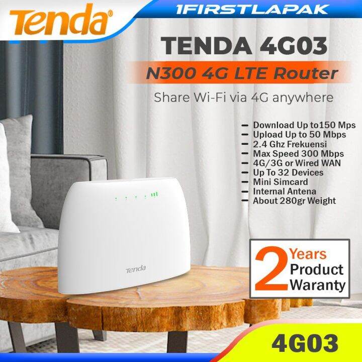 Tenda 4G03 Modem Wifi 4G LTE All Kartu Modem 4G Tenda N300 Wirelles Router All | Lazada Indonesia
