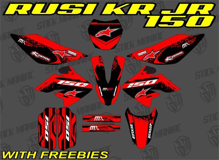 Rusi KR jr 150 full body decals | Lazada PH