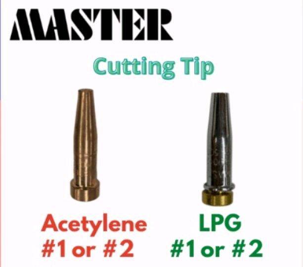 MASTER ACETYLENE OR LPG CUTTING TIP ( NO.1, NO.2, NO.3 ) ADAPTOR PANG ...