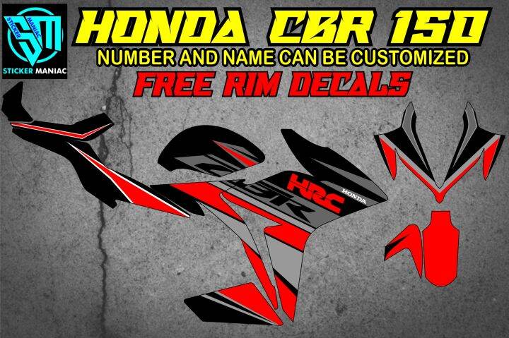 Honda cbr 150 R full Laminated decals sticker, free rim decals | Lazada PH
