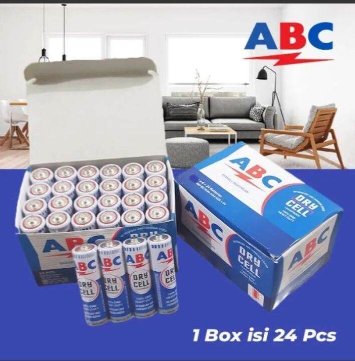 BATU ABC A2 BIRU 1BOK ISI24PCS | Lazada Indonesia