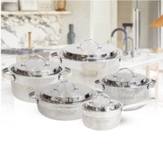 INNOSS Waterless Cookware* 10-pc Stainless Steel Pots with Lid ...