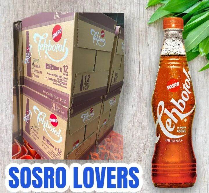 Teh botol 450 ml 1 karton isi 12 pcs | Lazada Indonesia