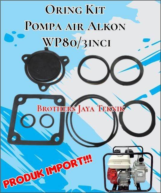 WP80 3inci Oring kit set pompa air irigasi alkon honda Robin dll Import | Lazada Indonesia