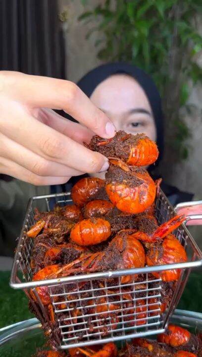[Free Lunch Bag] Rendang Lobster Crispy Cemilan Siap Saji | Lazada ...