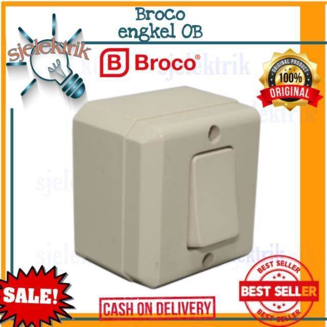 saklar engkel isi 1 outbow ob broco /saklar tempel luar tembok new gee ...
