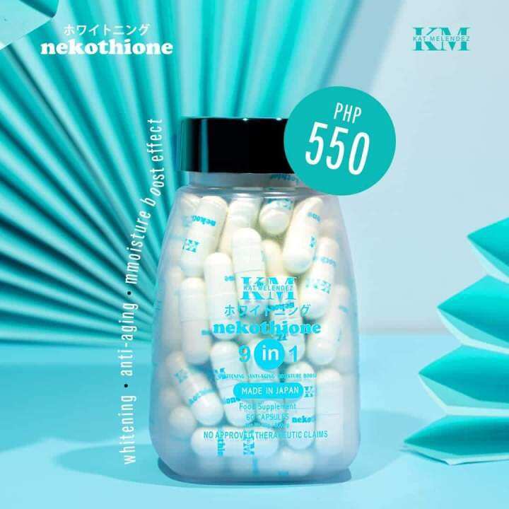 NEKOTHIONE 9in1 Glutathione 500mg Made in Japan 60 capsule by Kath ...