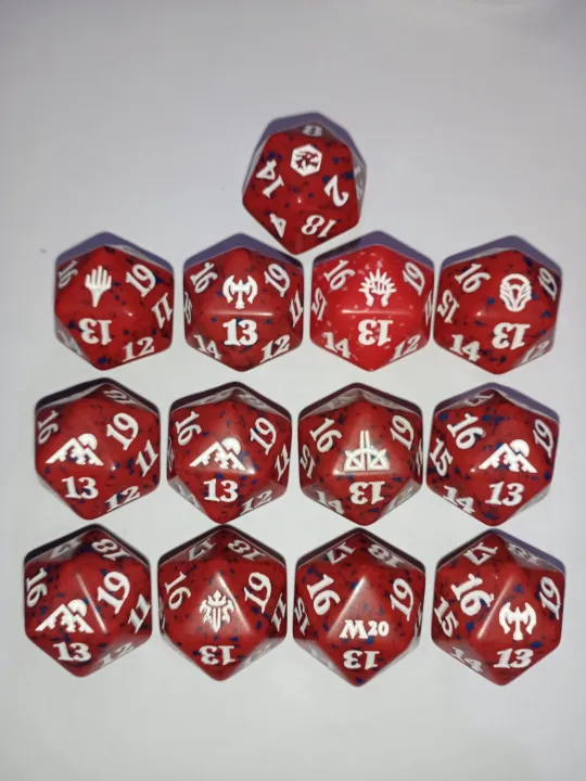 Red MTG 20 Sided Dice Original Spindown Magic the Gathering D20 Life ...