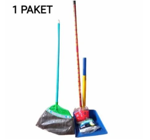 1 Paket alat kebersihan SAPU IJUK PENGKI APOLLO PEL LANTAI EKONOMIS ...