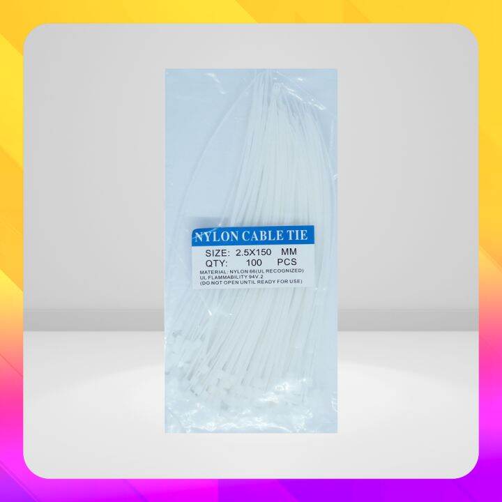 Kabel Ties warna Putih/Hitam panjang 15 cm | Pengikat kabel | Ikat ...