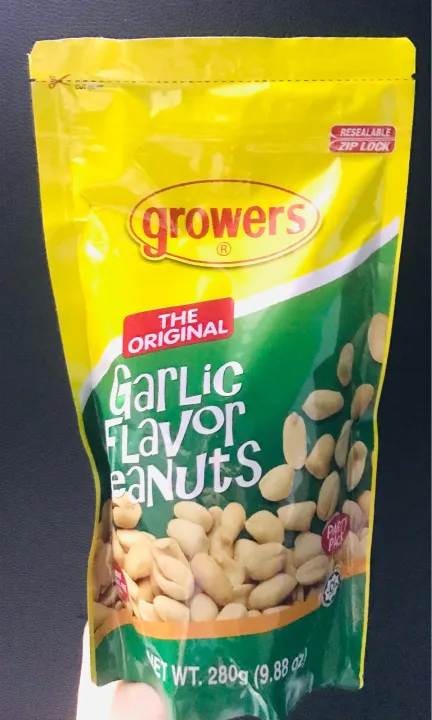 Growers Garlic Flavor Peanuts 280g | Lazada PH