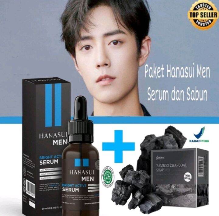 HANASUI MEN SKINCARE KHUSUS BUAT PARA PRIA (PAKET 2in1 SERUM+SABUN WAJAH) | Lazada Indonesia